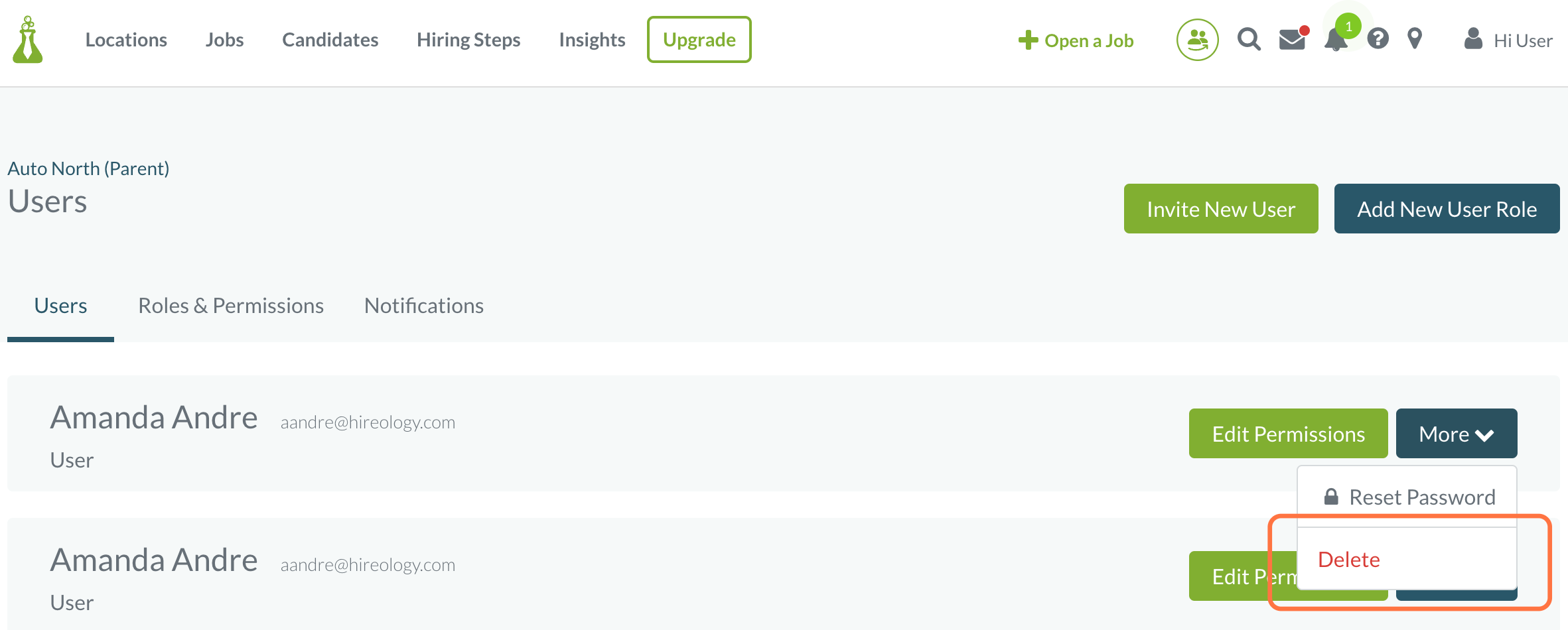 Adding & Removing Users – Hireology